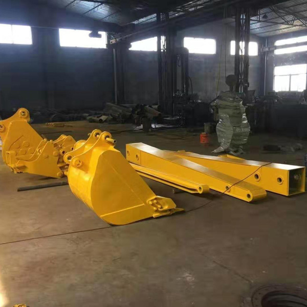 Excavator extension arm Backhoe telescopic boom Excavator extended hand ...