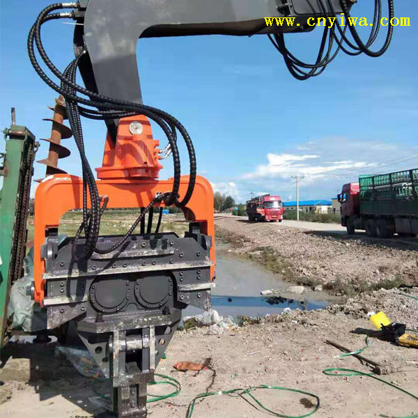 Excavator Mounted Hydraulic Vibro Hammer/Vibratory Sheet Pile Driver ...