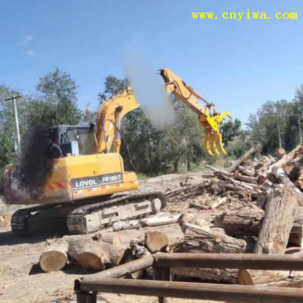Excavator mechanical wood grab Stone grabber Iron grabber - Buy ...