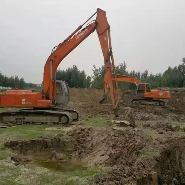 Excavator extension arm Backhoe telescopic boom Excavator extended hand ...